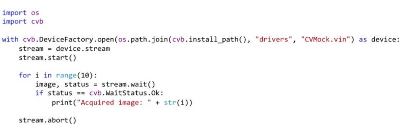 Common Vision Blox: Prototyping with Python | Electronics Journal